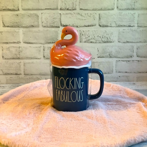 Rae Dunn | Accents | Rae Dunn Flocking Fabulous Mug With Topper | Poshmark